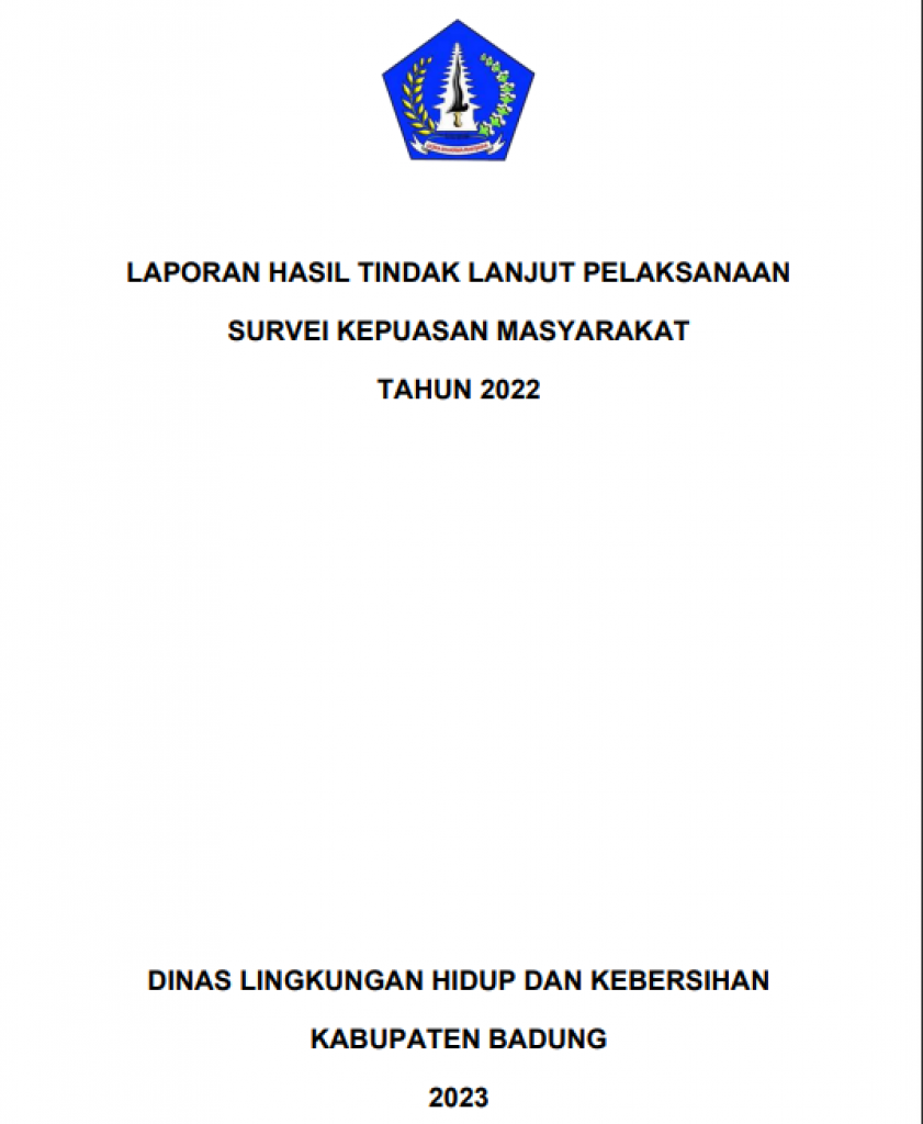 LAPORAN REALISASI TINDAK LANJUT SKM 2022 DLHK | Dislhk Badung